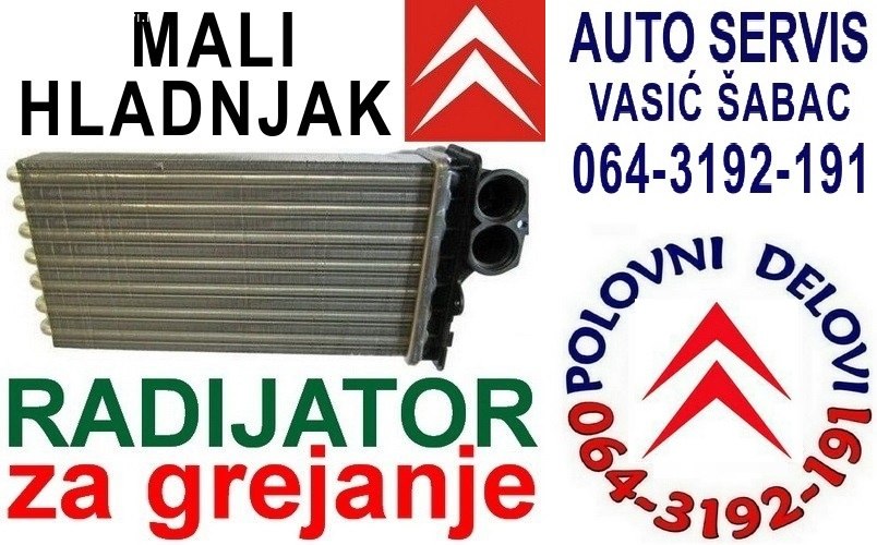 HLADNJAK RADIJATOR CITROEN C8 XSARA PICASSO SAXO BERLINGO