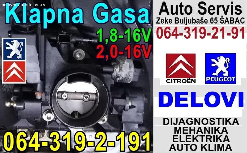 2,0-16V KLAPNA GASA 1,8-16V PEŽO CITROEN PEUGEOT