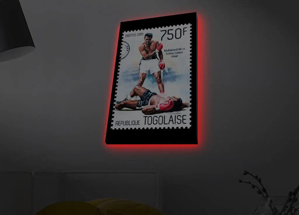 Wallity Slika na platnu sa LED osvetljenjem 45x70cm