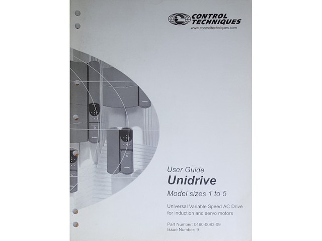 Uputstvo Za UNIDRIVE `CONTROL TEHNIQUES`