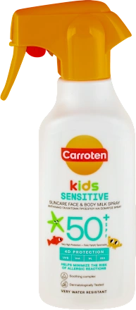 Carroten
kids SENSITIVE mleko za zaštitu od sunca u spreju, SPF50+, 270 ml