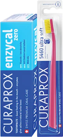 CURAPROX
enzycal zero pasta za zube + četkica za zube ultra soft 5460, više vrsta četkice, 1 kom