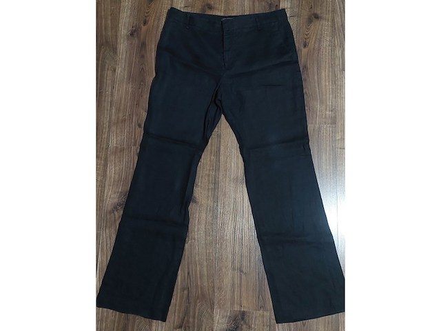 Zara lanene pantalone crne tanje