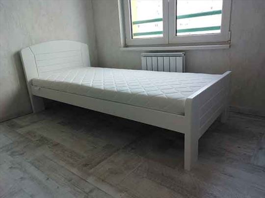Krevet Afrodita bela i dusek Memory plus 90x200
