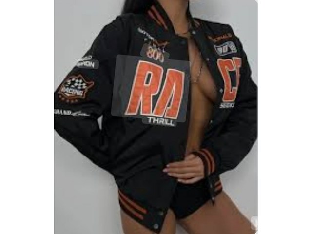 H&;M DIVIDED RACING BOMBER JAKNA (Oversized)