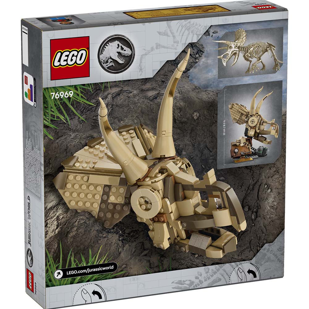 LEGO JURASSIC WORLD Fosili dinosaurusa: lobanja triceratopsa