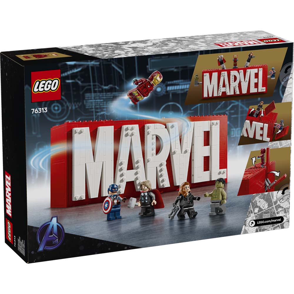 LEGO MARVEL: marvel logotip i mini-figure