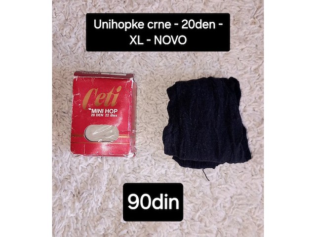 Unihopke hulahopke crne 20 DEN XL/42 - NOVO