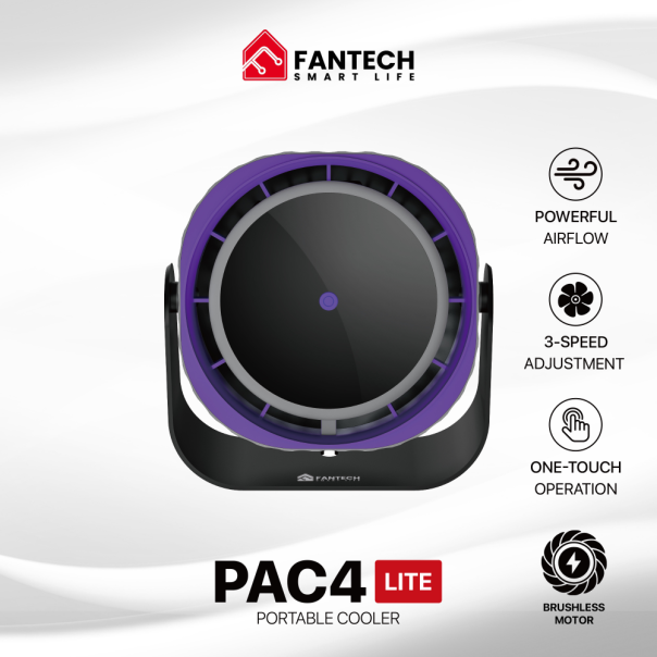 Prenosni ventilator Fantech PAC4 Light sivi