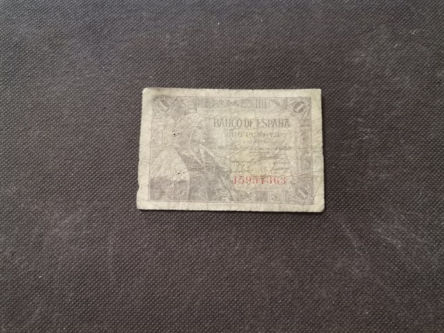 SPAIN 1 PESETA 1945