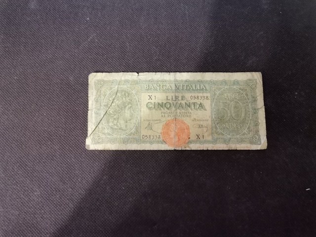 ITALY 50 LIRE 1944