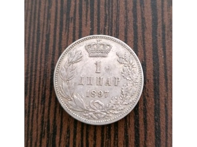 Kraljevina Srbija 1 dinar 1897. srebro