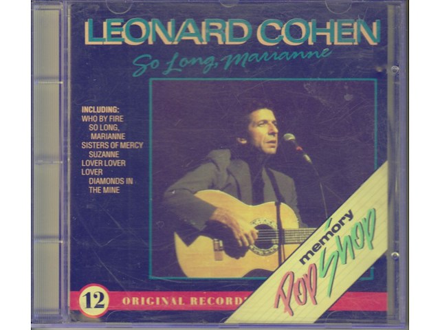 LEONARD COHEN SO LONG MARIANNE / MEMORY POP SHOP
