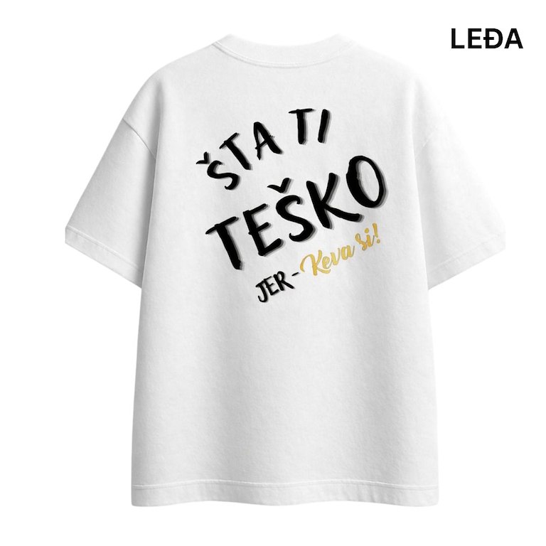 Šta ti teško print na ledjima