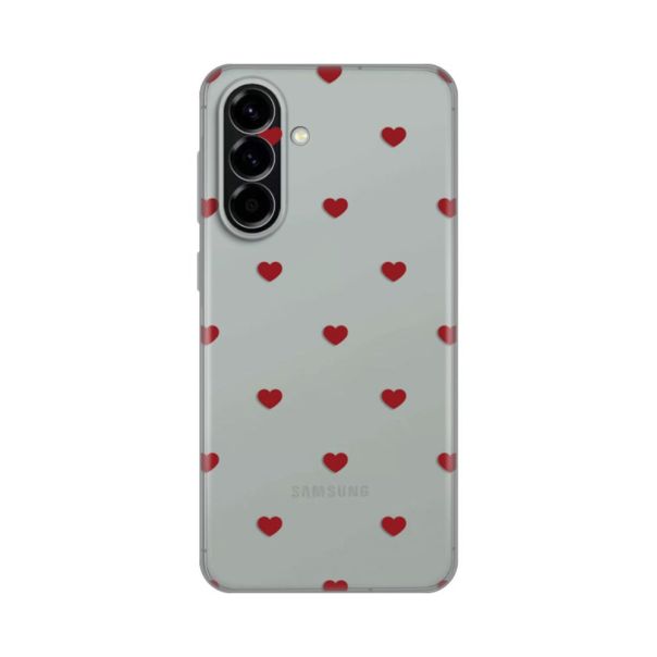 Maska za Samsung A576B Galaxy A57 5G Red Hearts Silikonska Print