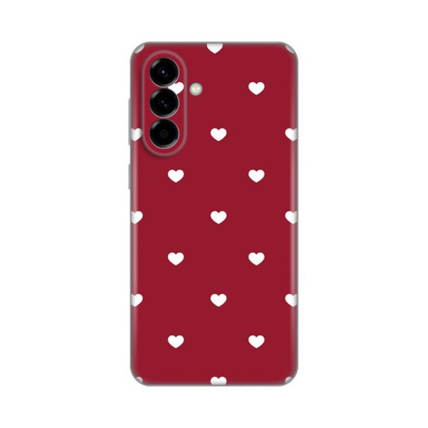 Maska za Samsung A576B Galaxy A57 5G Burgundy Hearts Silikonska Print Skin