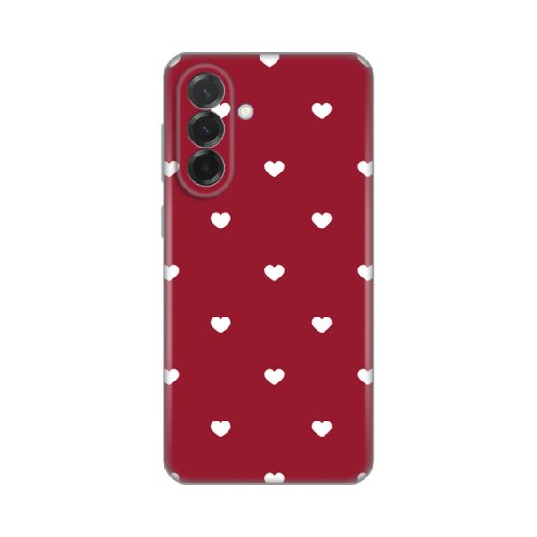 Maska za Samsung A376B Galaxy A37 5G Burgundy Hearts Silikonska Print Skin
