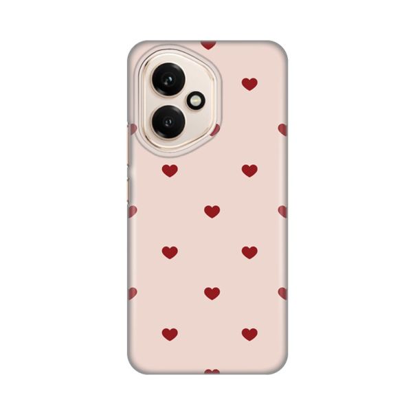 Maska za Honor 400 Beige Hearts Silikonska Print