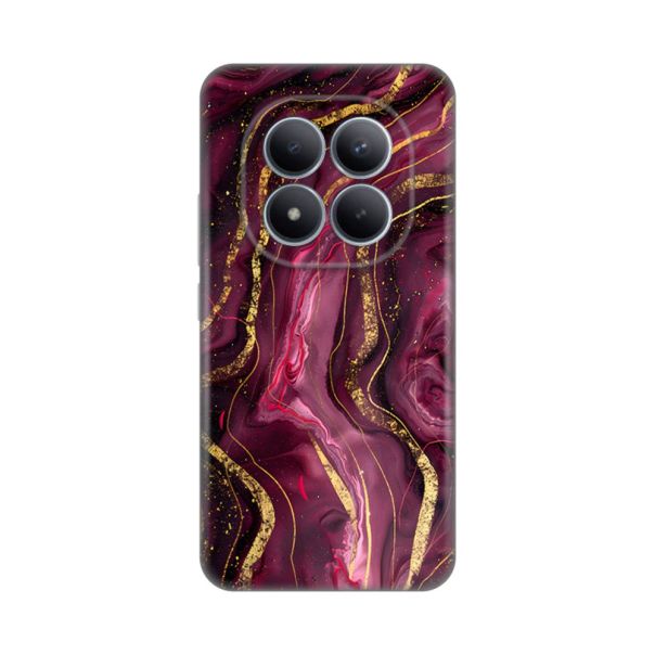 Maska za Xiaomi Redmi Note 15 Pro Plus 5G Burgundy Silikonska Print