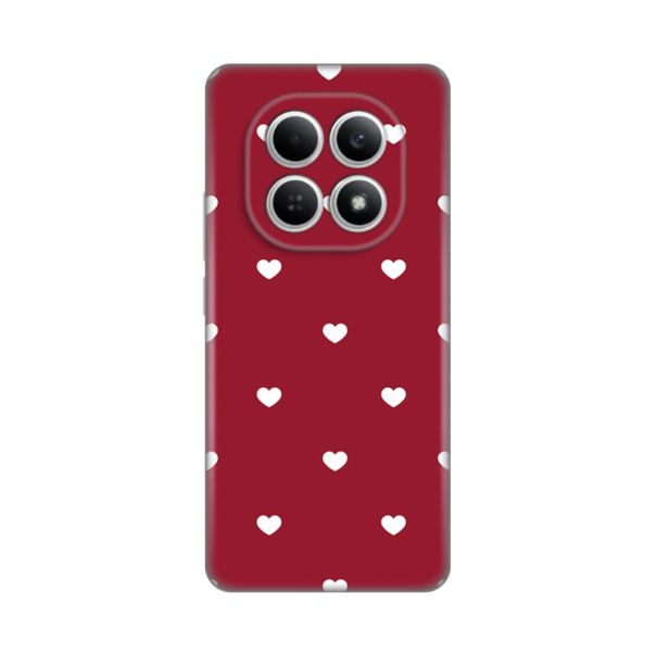 Maska za Xiaomi Redmi Note 15 4G/5G Burgundy Hearts Silikonska Print Skin