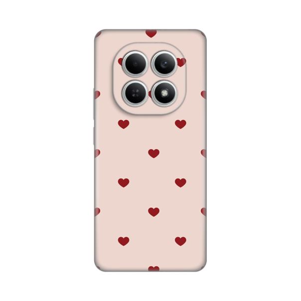 Maska za Xiaomi Redmi Note 15 5G Beige Hearts Silikonska Print