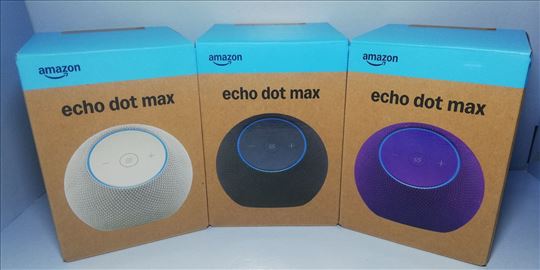 Amazon Echo Dot Max (2025) Crna/Bela/Ljubicasta