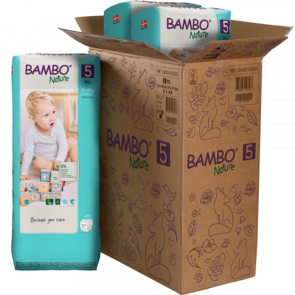 Bambo pelene Nature Box 5 12-18 kg 132 kom