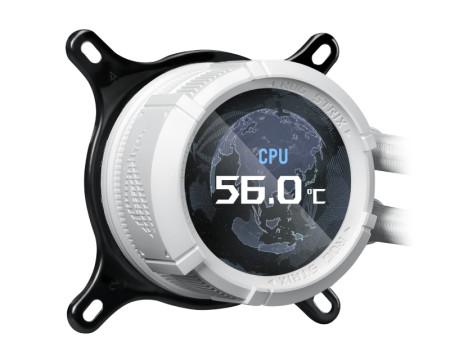 ASUS ROG STRIX LC III 360 ARGB LCD belo