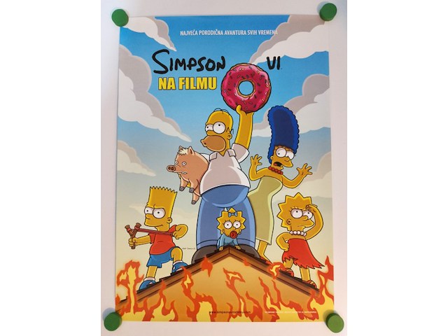 Originalni filmski plakat - Simpsonovi na filmu