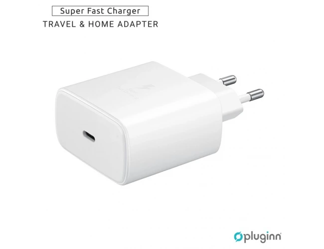 Pluginn AJ-45 Punjač za mobilni telefon 45W USB-C beli