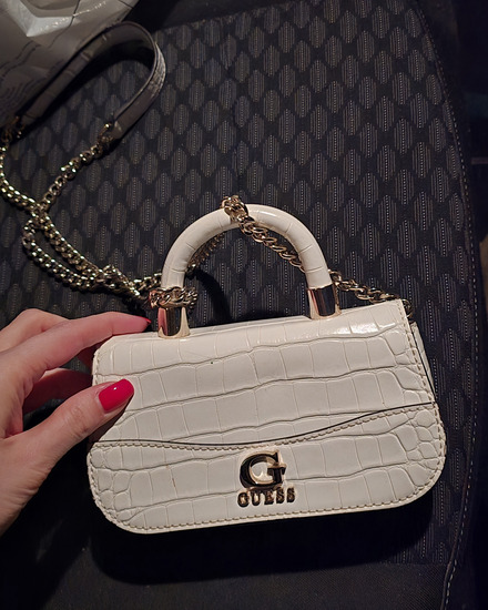 Guess Nell Croc Micro Flap torbica