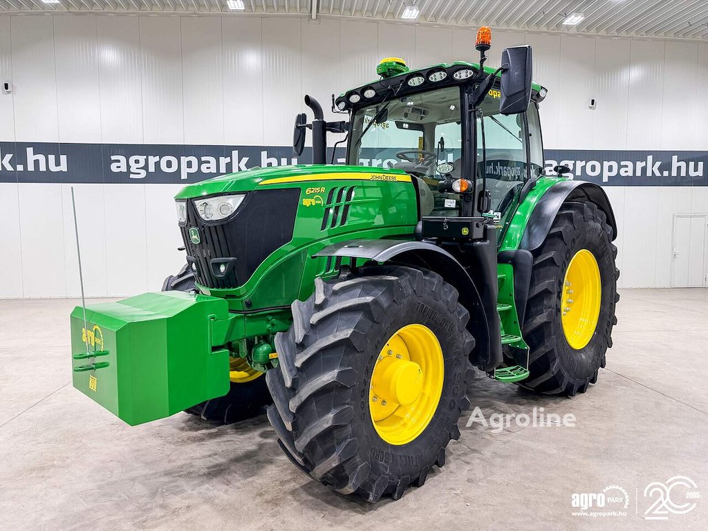 John Deere 6215R AutoPowr IVT 50 km/h, front axle and cab suspension, SF750 traktor točkaš