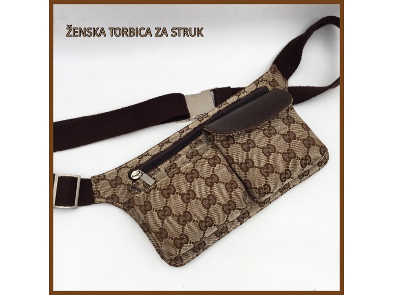 ŽENSKA TORBICA ZA STRUK - GUCCI MONOGRAM ŠARA