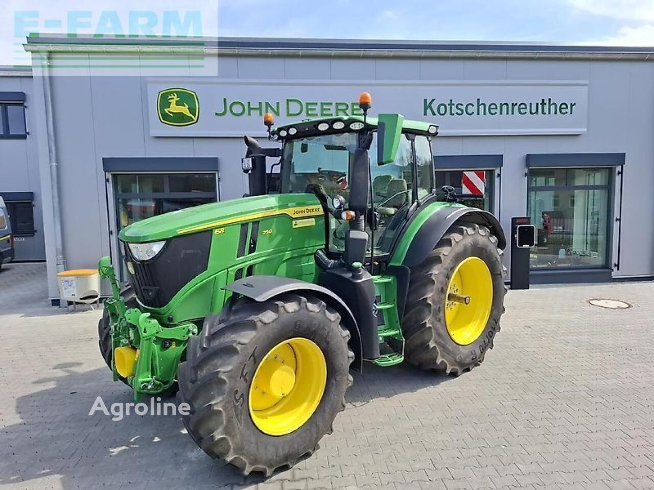 John Deere 6r 250 - steckachse, command pro traktor točkaš