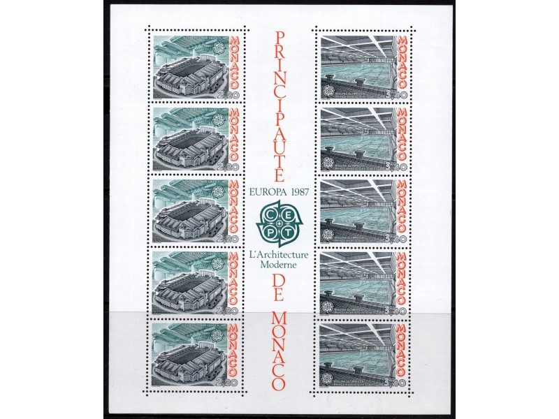 Monaco 1987. Blok br. 35, CEPT