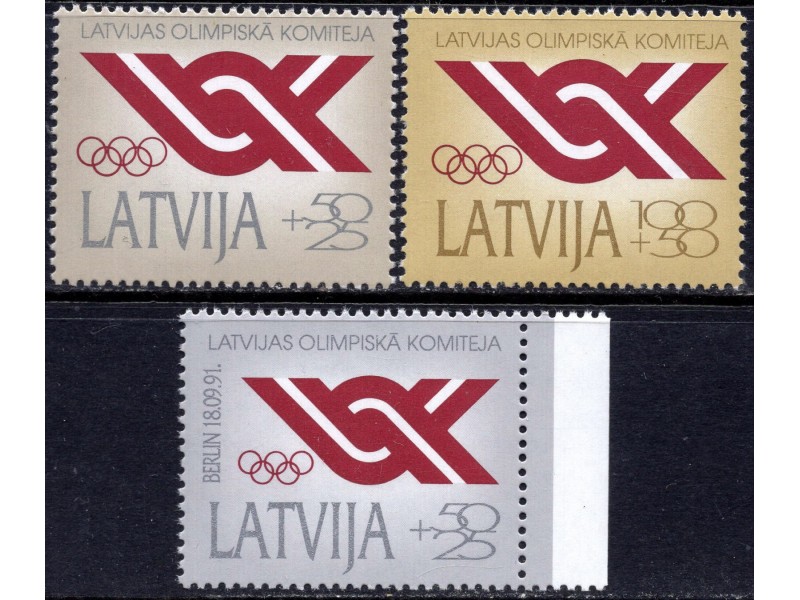Latvija 1992. Komplet serija