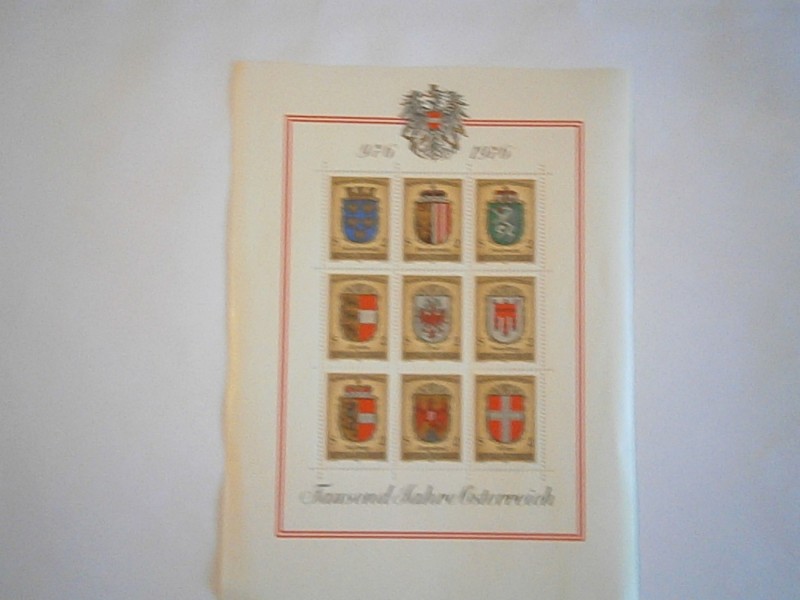AUSTRIJA 1976. 1000 GODINA POSTOJANJA GRBOVI
