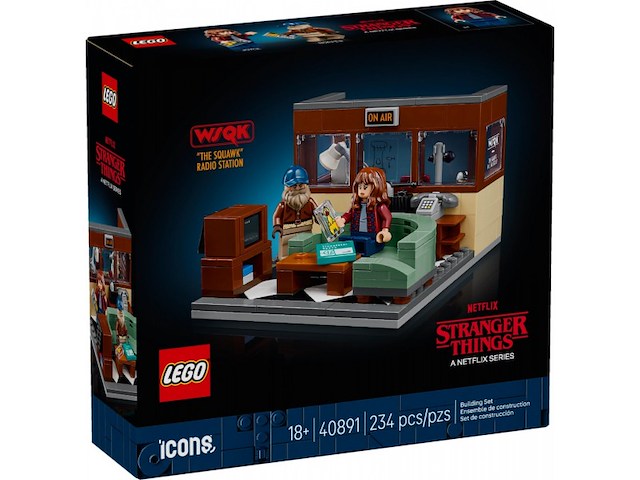 Lego Stranger Things 40891 WSQK Radio Station