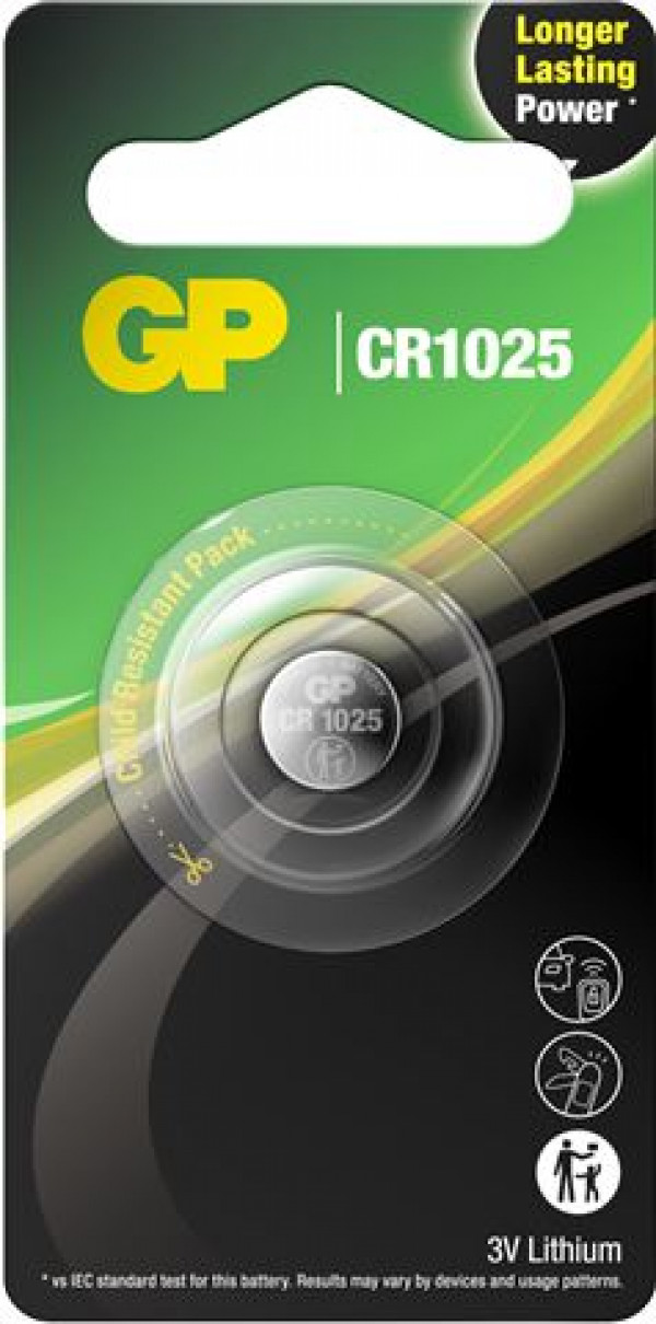 GP baterije CR1025E-2CPU1 Lithium Coin