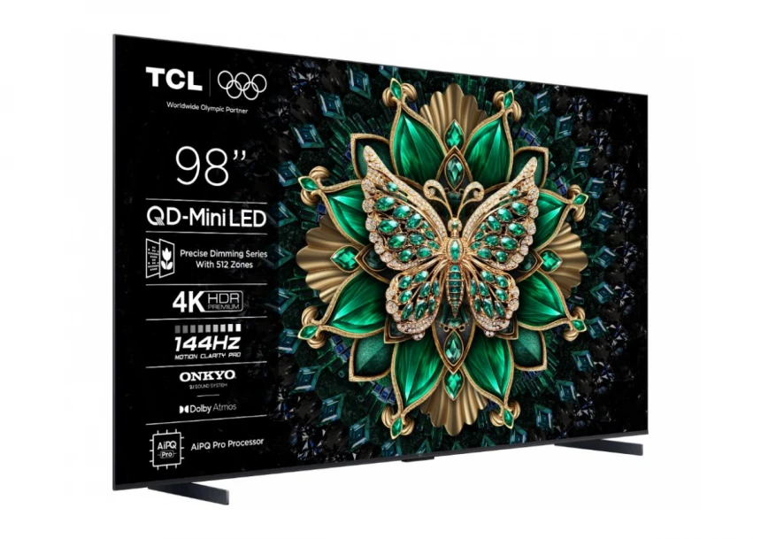 Televizor TCL 98C6K/MiniLED-QLED/98"/4K UHD/144Hz/Google TV/crna