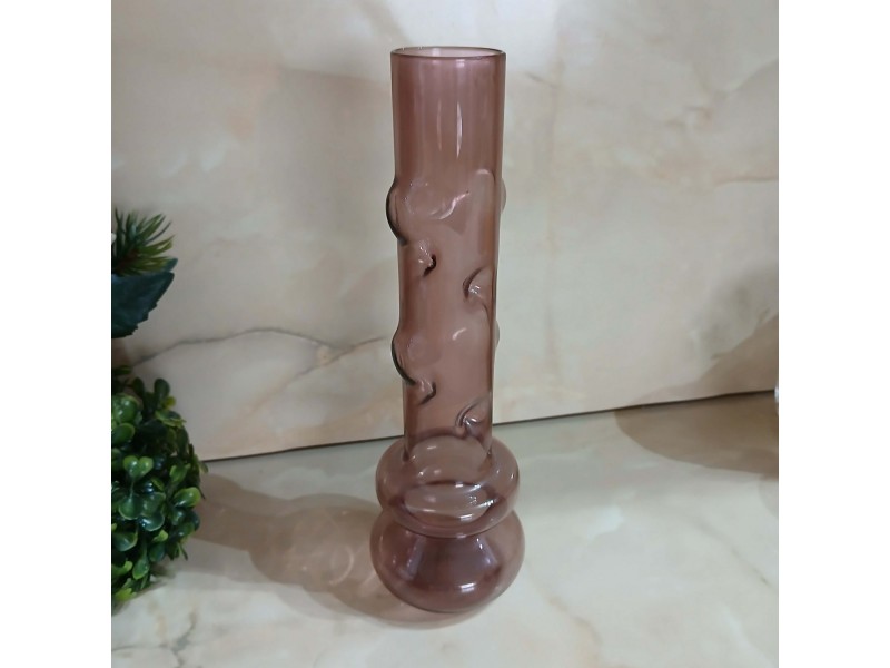 Vintage Lauscha umetnička vaza – ručno duvano staklo