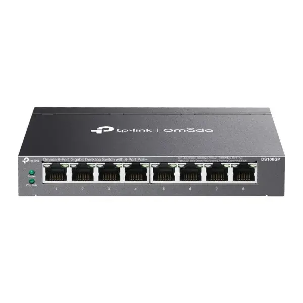 TP-Link LAN Switch DS108GP, 1G, 8-portni, PoE, 65W