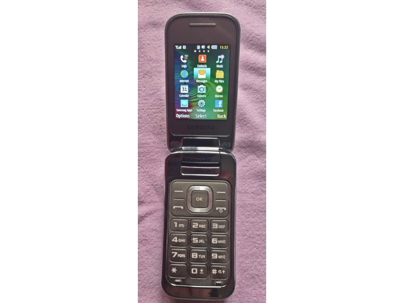Samsung GT-C3590 2.4" Silver Flip Mobile,procitaj opis