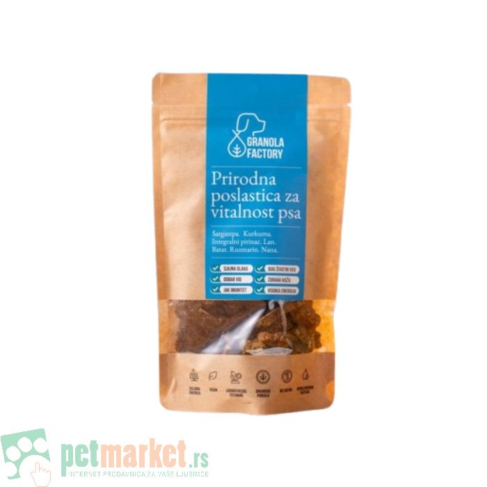 Granola Factory: Prirodna poslastica za vitalnost psa Blue, 100 gr