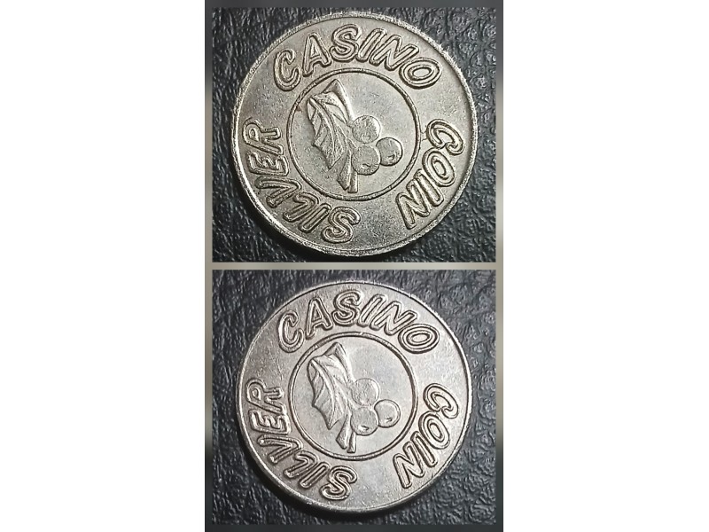 Casino Silver Coin – žeton - toke