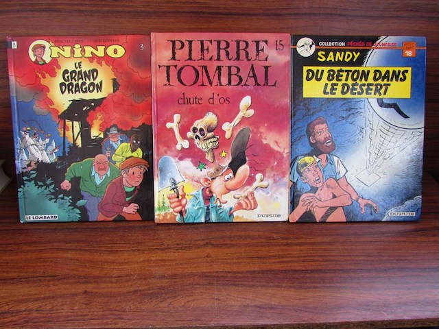 Tri strip albuma na francuskom jeziku