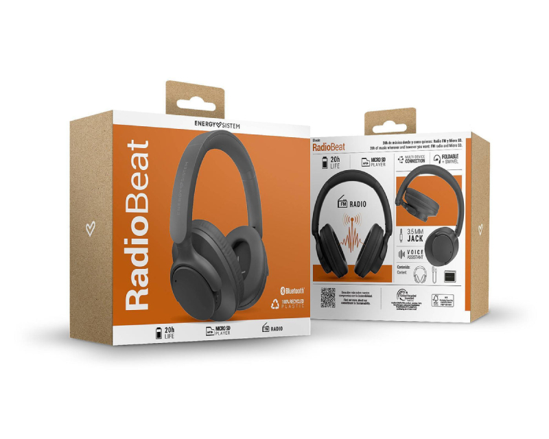 Black RadioBeat Bluetooth slušalice crne (M45974)