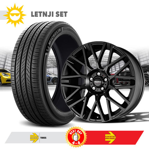205/55 R16 SET MICHELIN + MOMO REV MB 5/112