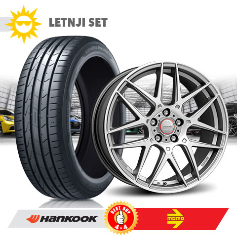 215/55 R17 SET HANKOOK + MOMO COM TS POL 5/100
