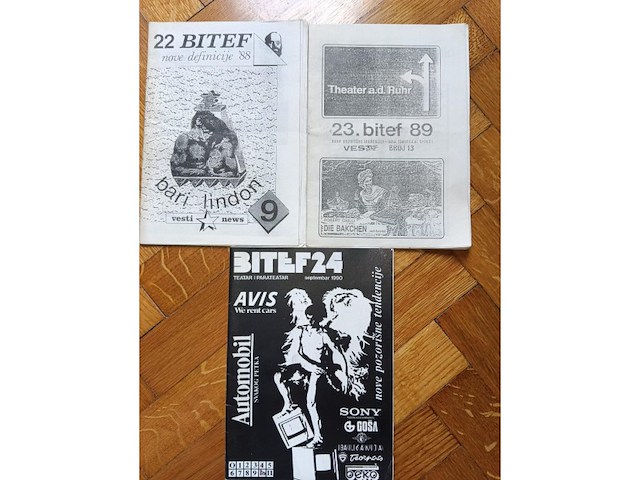Bitef 1988-90- BILTENI - FANZINI
